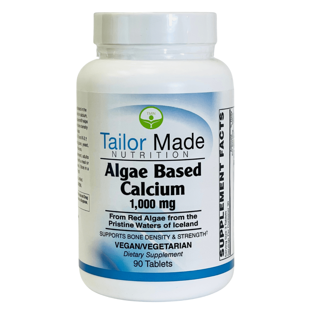 Algae Based Calcium 1000 mg 90 VeganTabs by Tailor Made Nutrition – TMN ...