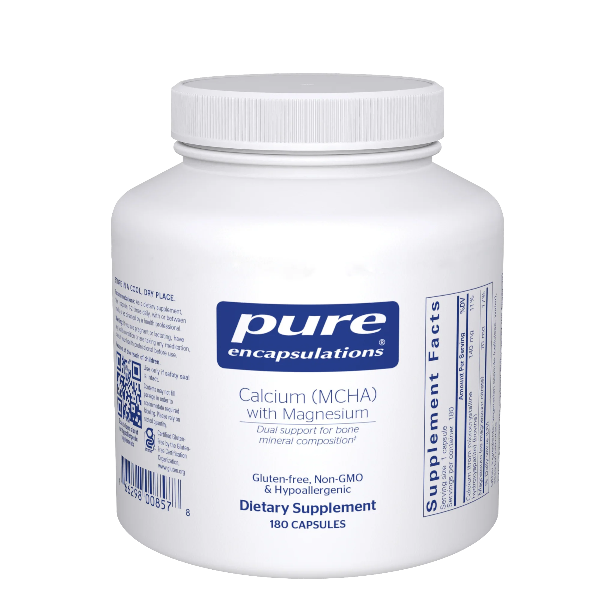 Calcium MCHA W/ Magnesium 180 Caps – TMN Inc.
