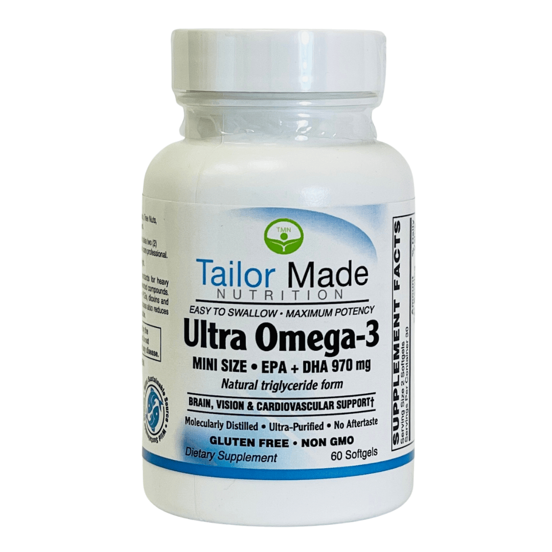 Ultra Omega 3 Mini 970 mg 60 Softgels by Tailor Made Nutrition – TMN Inc.